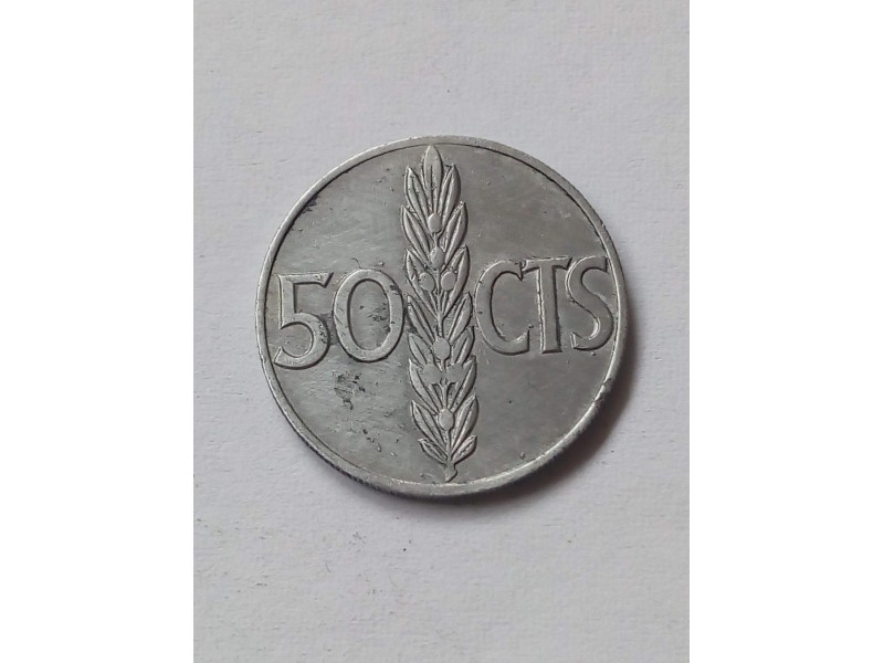 50 Centavos 1966.godine - Spanija -