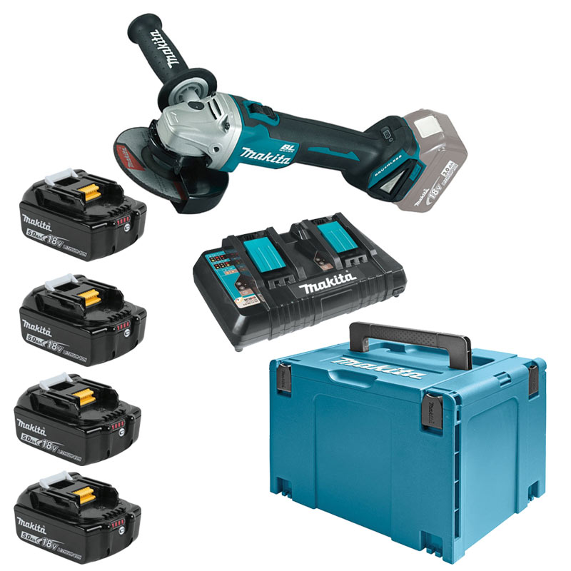 Makita - Akumulatorska ugaona brusilica DGA504RTJ4