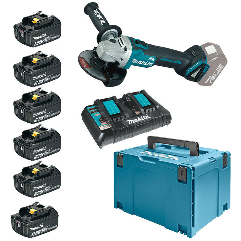 Makita - Akumulatorska ugaona brusilica DGA504RFJ6