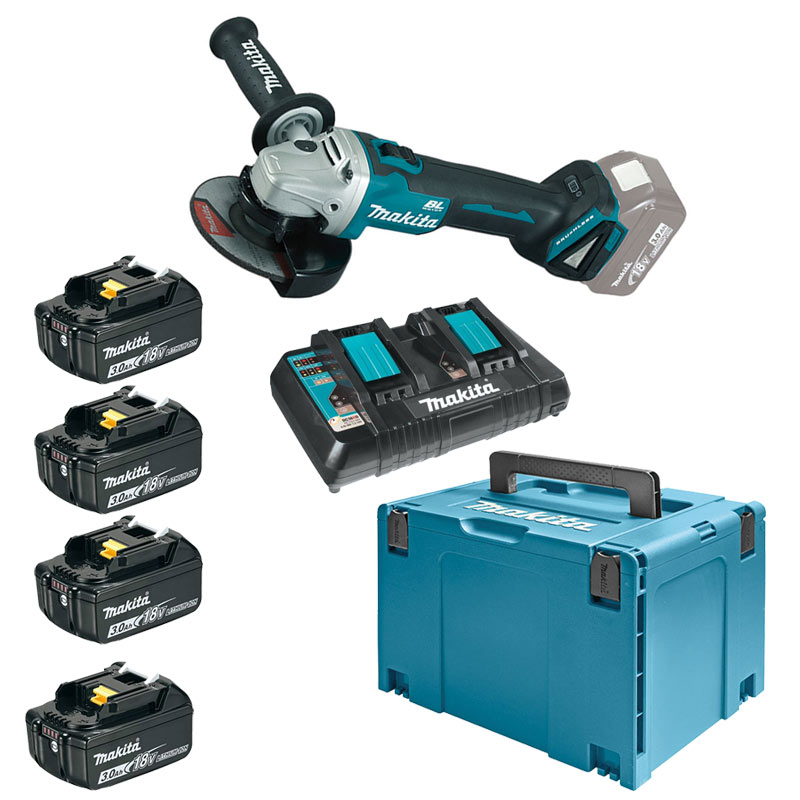 Makita - Akumulatorska ugaona brusilica DGA504RFJ4