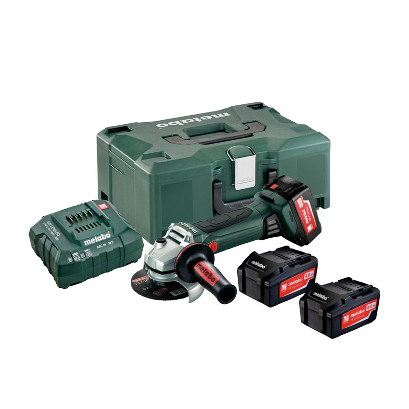 Metabo - Akumulatorska ugaona brusilica W 18 LTX 125 Quick Set