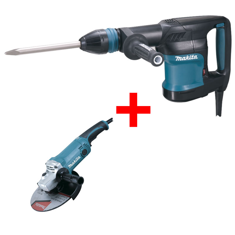 Makita - Štemarica HM0870C + Ugaona brusilica GA9050