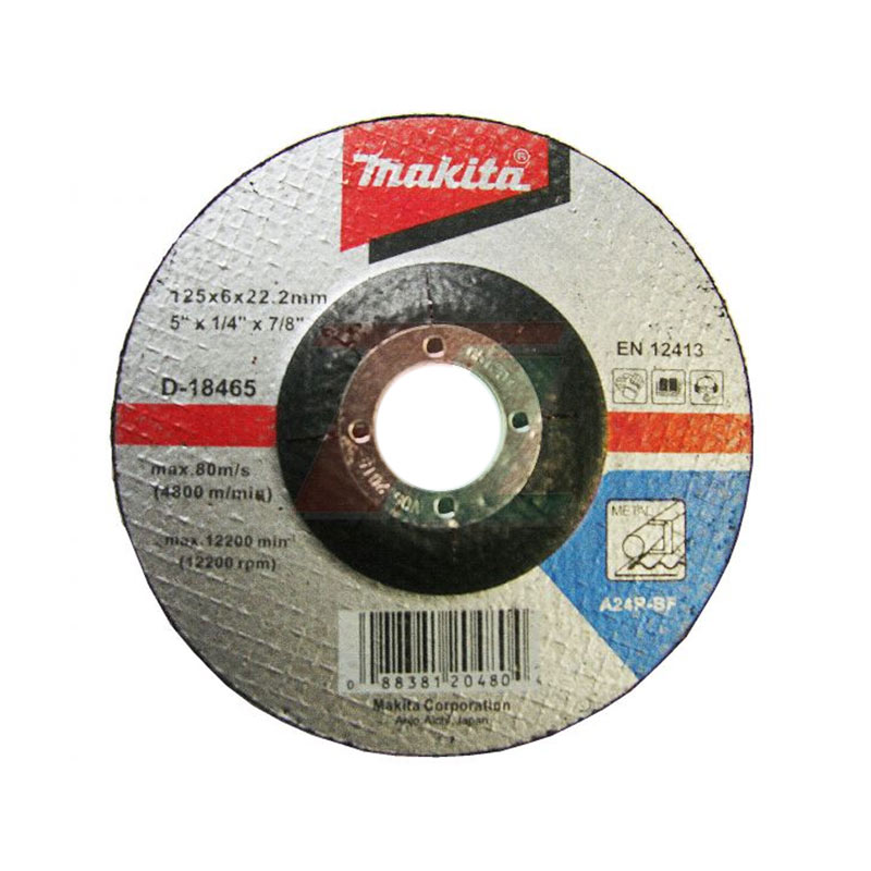 Makita - Brusni disk sa presovanim centrom za čelik 125mm D-18465