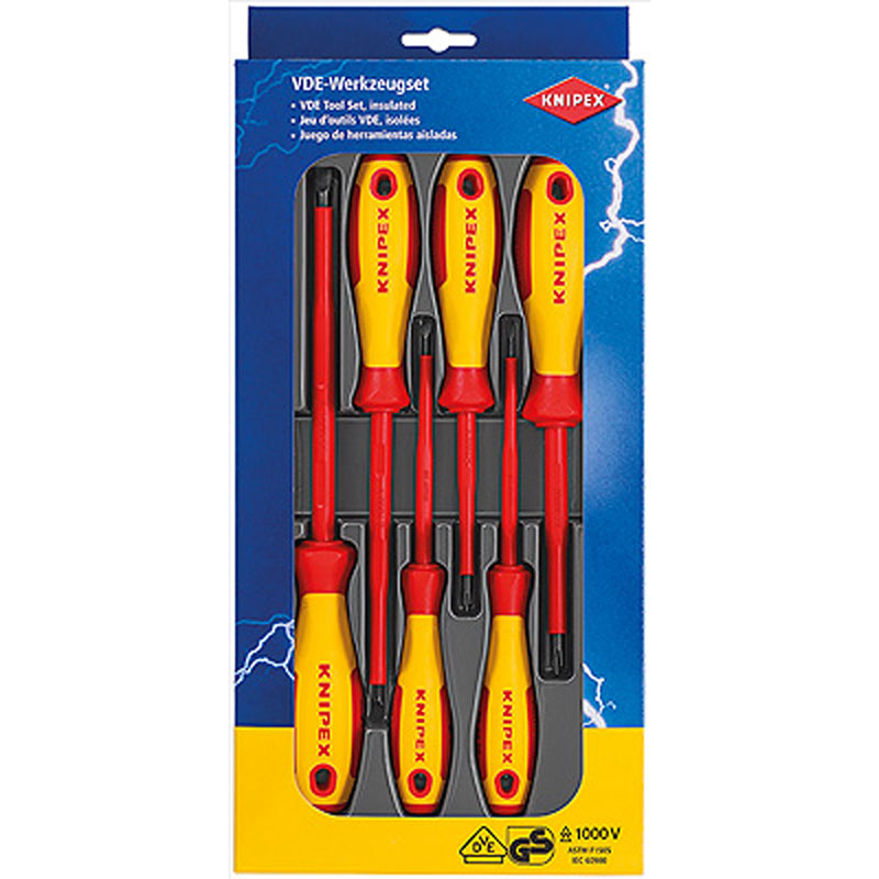 Knipex - Set izolovanih električarskih odvijača 1000V 6/1