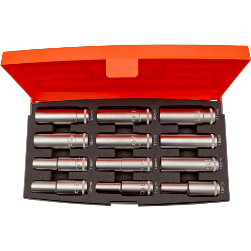 Set dubokih nasadnih ključeva 1/2” 12kom S1612L