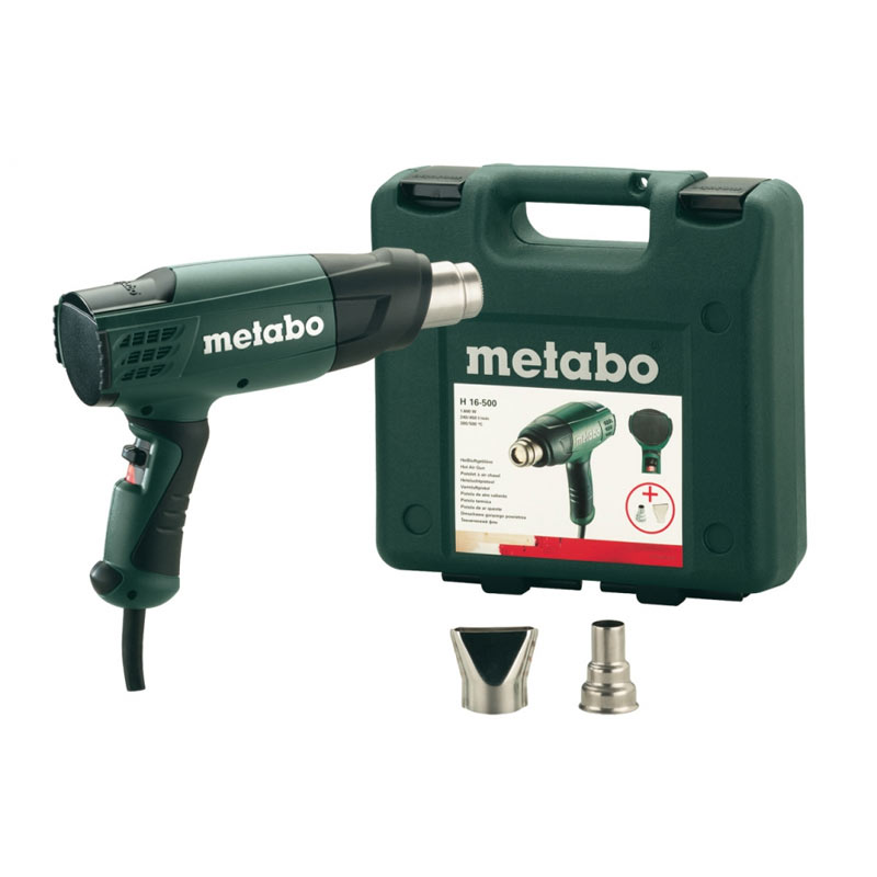 Metabo - Fen za vreli vazduh H 16-500 u koferu + dve dizne