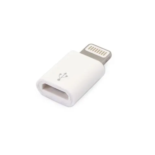 Adapter micro USB na iPhone beli
