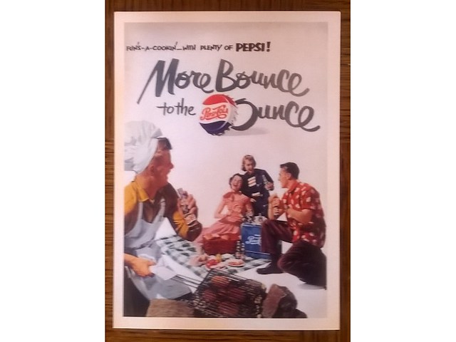 Retro razglednica Pepsi Cola