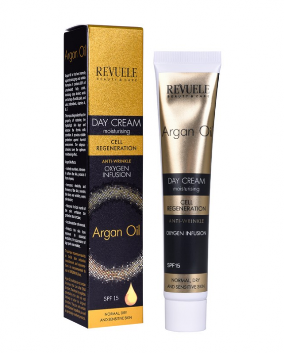 Dnevna krema protiv bora REVUELE Argan Oil
