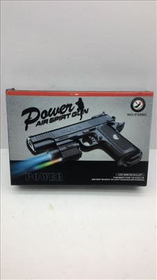 Pištolj sa laserom ,lampom i kuglicama Power