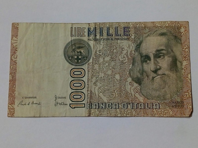 1000 Lira 1982.godine - Italija -