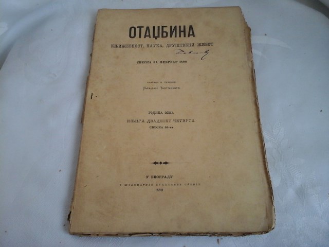 Otadžbina književnost nauka februar 1890 sveska 96