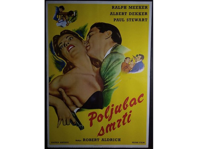 POLJUBAC SMRTI (1955) Film Noir FIMSKI PLAKAT