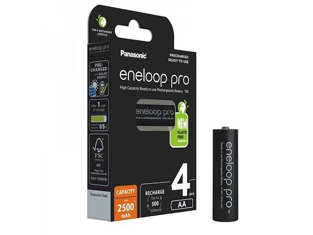 PUNJIVA BATERIJA AA PANASONIC ENELOOP 2500MAH 4/1