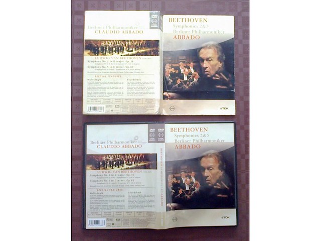 BEETHOVEN (Abbado) - Symphonies 2 i 5 (DVD) Made France