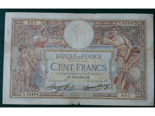 100 FRANAKA 1934