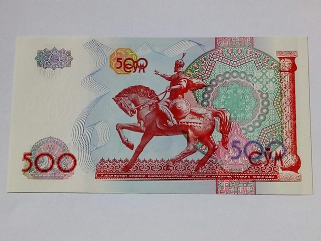 500 Sum 1999.godine - Uzbekistan - ODLICNA - Konjanik -