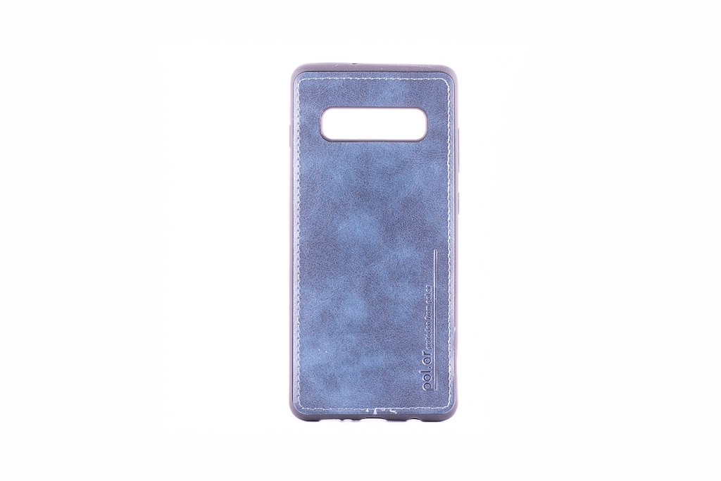 TPU LEATHER for SM-G973F (Galaxy S10) plava