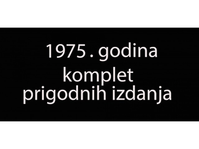 1975 - KOMPLET PRIGODNA IZDANJA