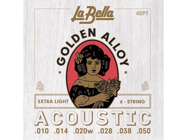 La Bella 40PT žice za akustičnu gitaru