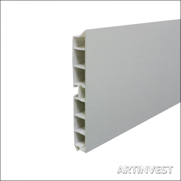 Sokla PVC 10cm 4.0m Aluminium mat 33