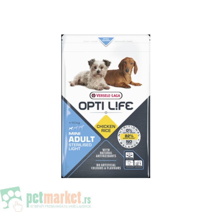 Opti Life: Niskokalorična hrana za male pse Mini Sterilised/Light