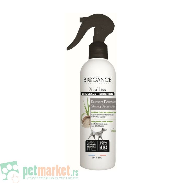 Biogance: Sprej za raščešljavanje Xtra Liss Tangle Remover Dog, 250 ml