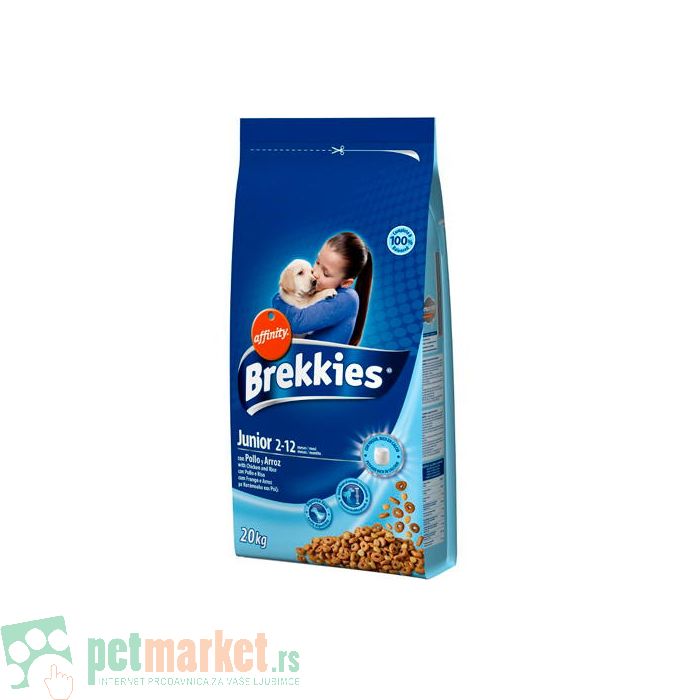 Brekkies: Hrana za štence Junior Original, 20 kg