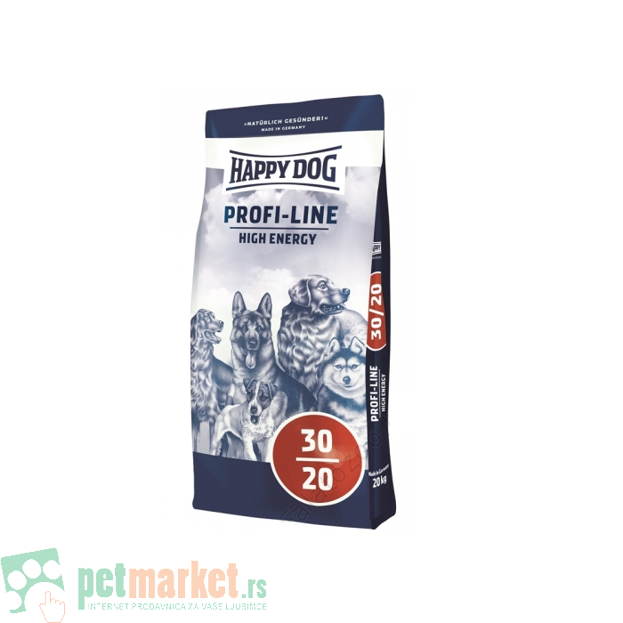 Happy Dog Profi Line: Hrana za pse 20/30 High Energy, 20 kg