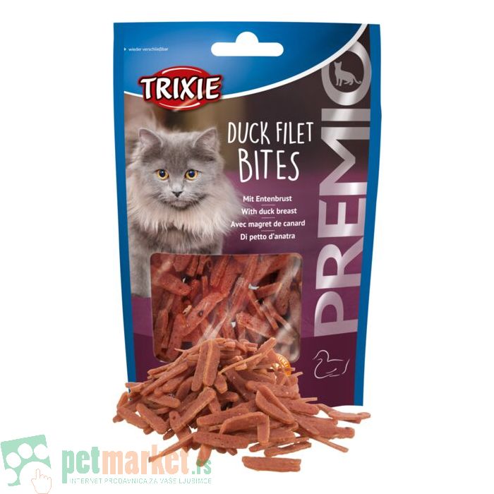 Trixie: Poslastica za mačke od pačetine Duck Filet Bites, 50 gr