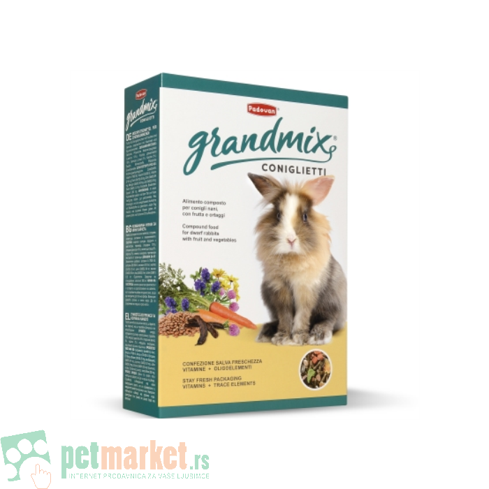 Padovan: Hrana za zečeve Grandmix Coniglietti, 850 g