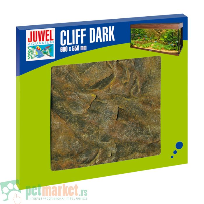 Juwel: Dekorativna 3D pozadina za akvarijum Cliff Dark