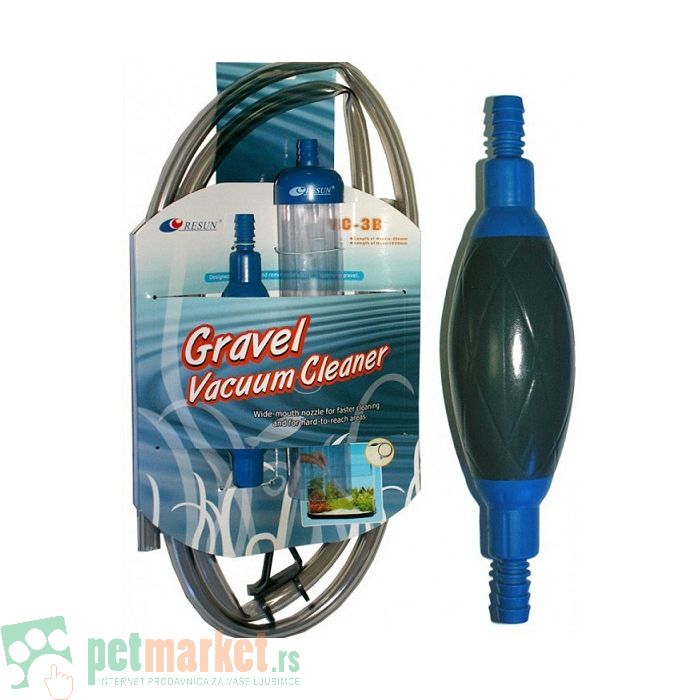 Resun: Pribor za čišćenje akvarijuma sa pumpicom Vacuum Cleaner VC-3B