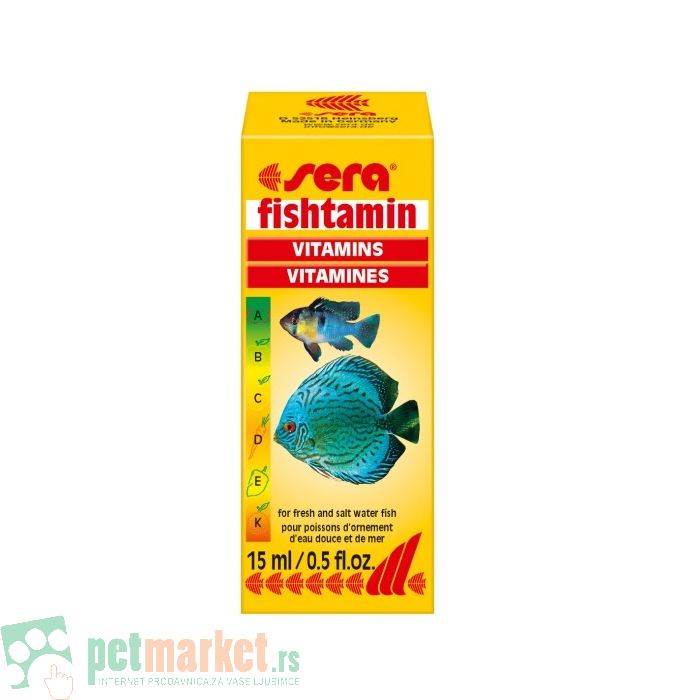 Sera: Vitamini za ribice Fishtamin, 15 ml