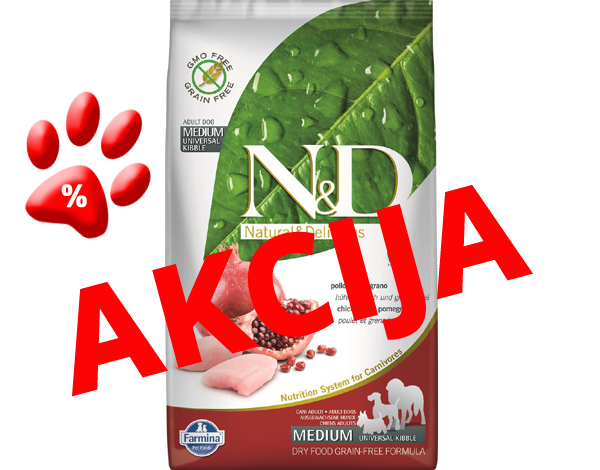 Farmina N&D Hrana za odrasle pse srednjih rasa bez žitarica