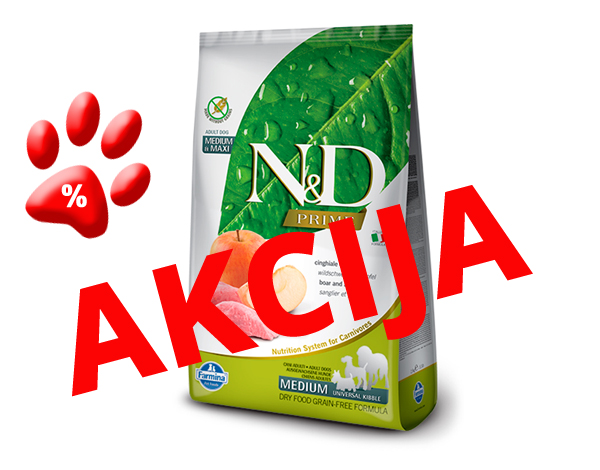 Farmina N&D Hrana za odrasle pse
srednjih rasa  bez žitarica