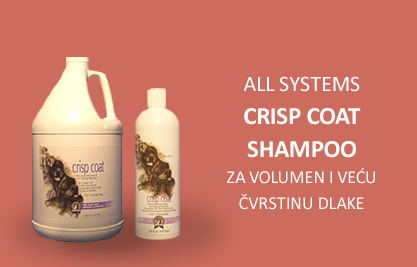 All Systems: Crisp Coat Shampoo, za volumen i veću čvrstinu dlake