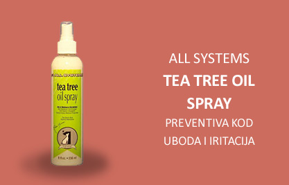 All Systems: Tea Tree Oil Spray, preventiva kod uboda i iritacija