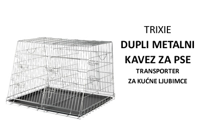 Trixie: Dupli metalni kavez za pse