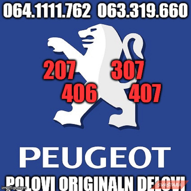 Pezo 207 307 406 407 Polovni Rezervni Delovi