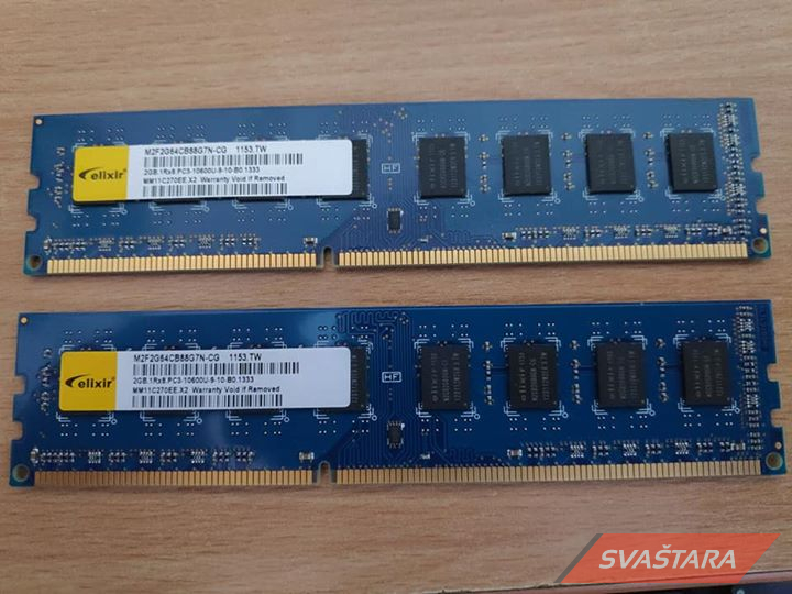 RAM 2x2 GB 1333 MHz DDR3