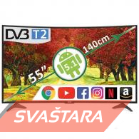 TV Colossus 55" SMART LED zakrivljeni 10100E