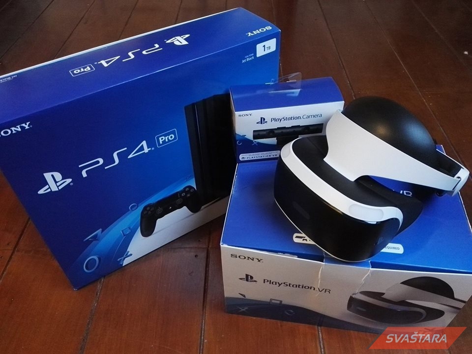 PS4 pro with vr glass and 2 wireless controller