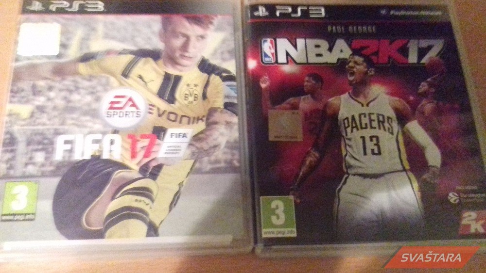 Fifa 17 i Nba 2k17 playstation 3 igre