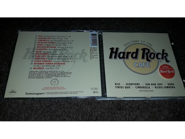 VA - Welcome to The hard rock cafe , ORIGINAL