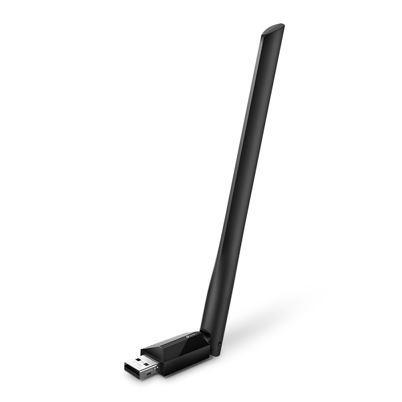 TP-Link Archer T2U Plus AC600 high gain wireless 600Mb/s dual band USB kartica 802.11ac/a/b/g/n (2.4GHz & 5GHz / 100mW = 20dBm), 256QAM podrška, 5dBi podesiva antena