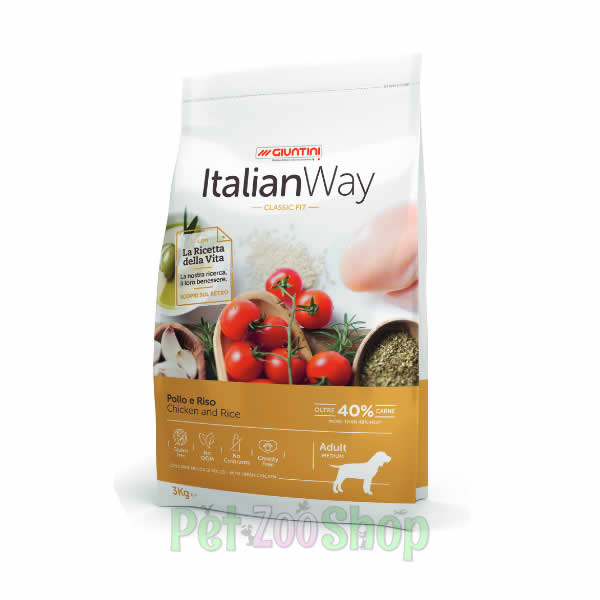 Giuntini Italian Way: Hrana za pse Medium Adult, Piletina i Pirinač
