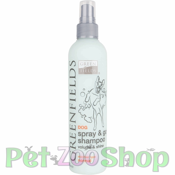 Greenfields: Šampon za pse za suvo pranje Spray and Go, 250 ml
