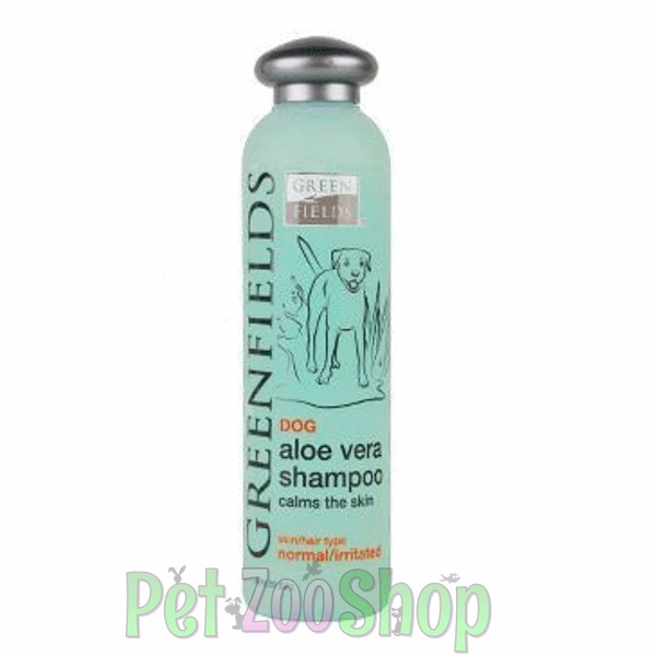 Šampon za pse protiv buva i krpelja Aloe Vera, 250 ml Greenfields