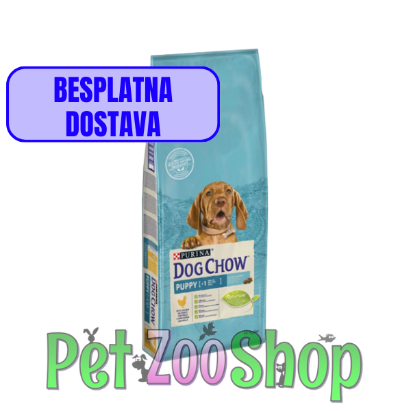 Dog Chow Hrana za štence PUPPY Piletina i Pirinač, 14 kg